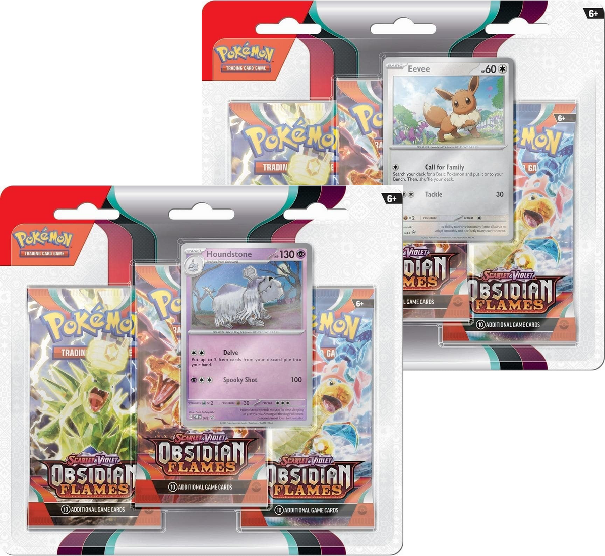 Pokemon TCG US Version SV3 Obsidian Flames 3 Pack Blister Booster Pack | HobbyX Store | Trading ...