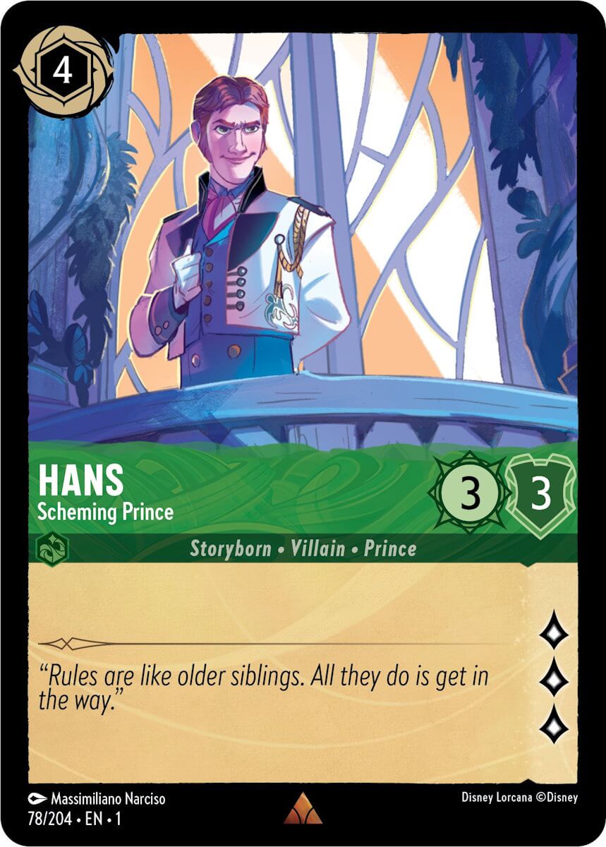 Hans - Scheming Prince | HobbyX Store | Trading Card Store in Hong Kong