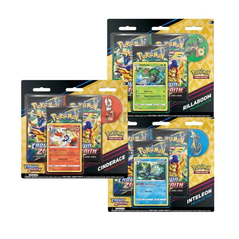 Pokemon TCG Crown Zenith Pin Collection | HobbyX Store | 集換式卡牌遊戲專賣店